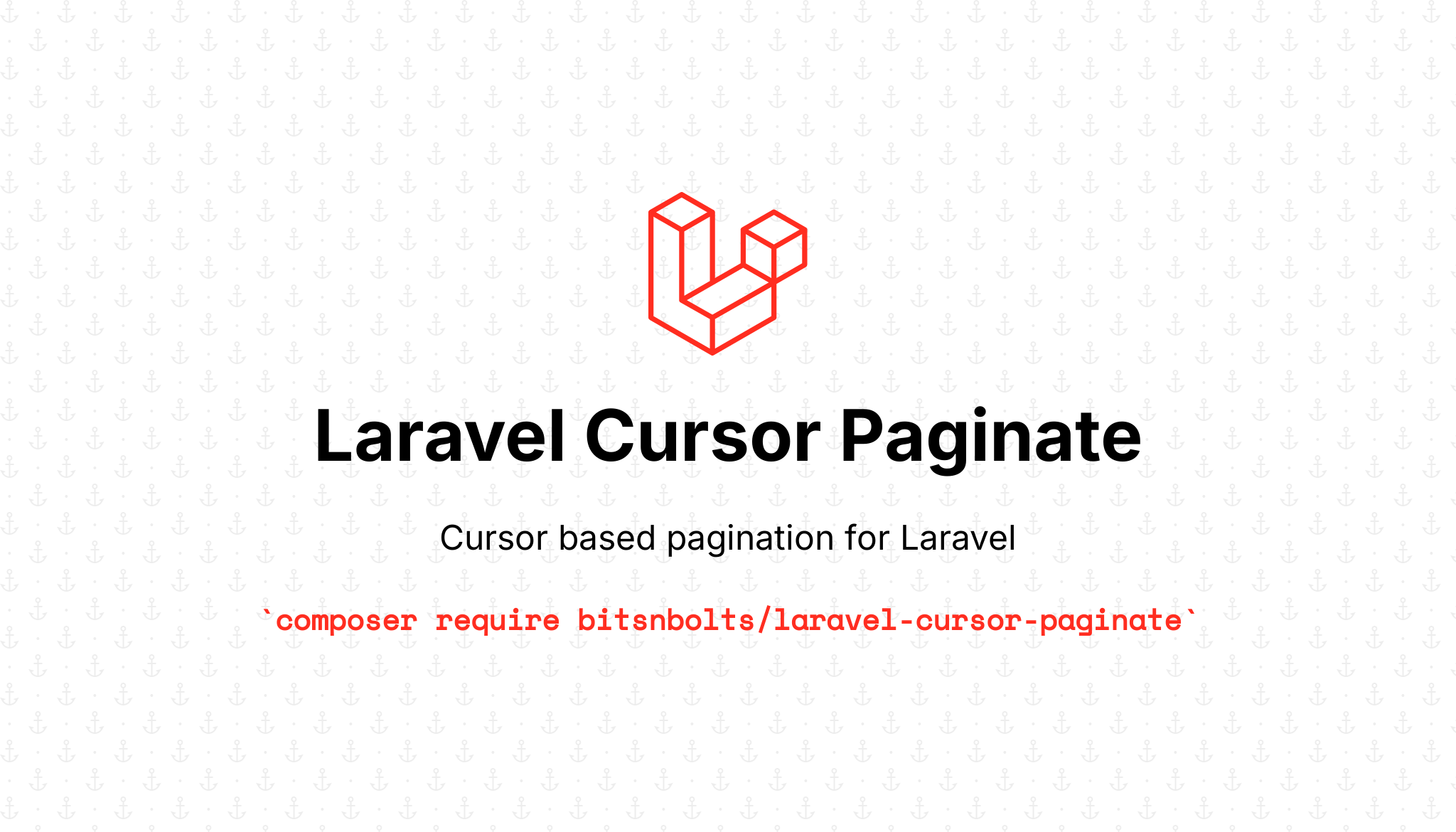 Github Bitsnboltslaravel Cursor Paginate Cursor Based Pagination For Laravel